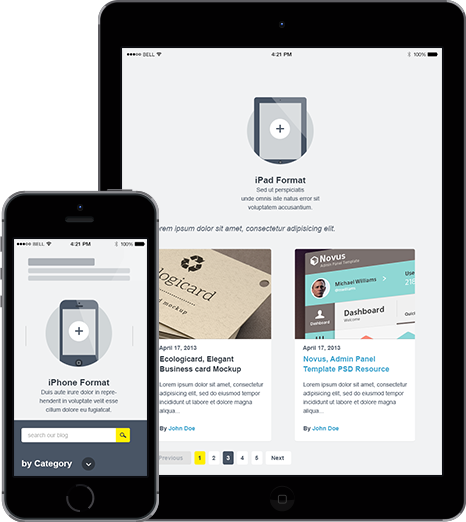 Flat Responsive Showcase