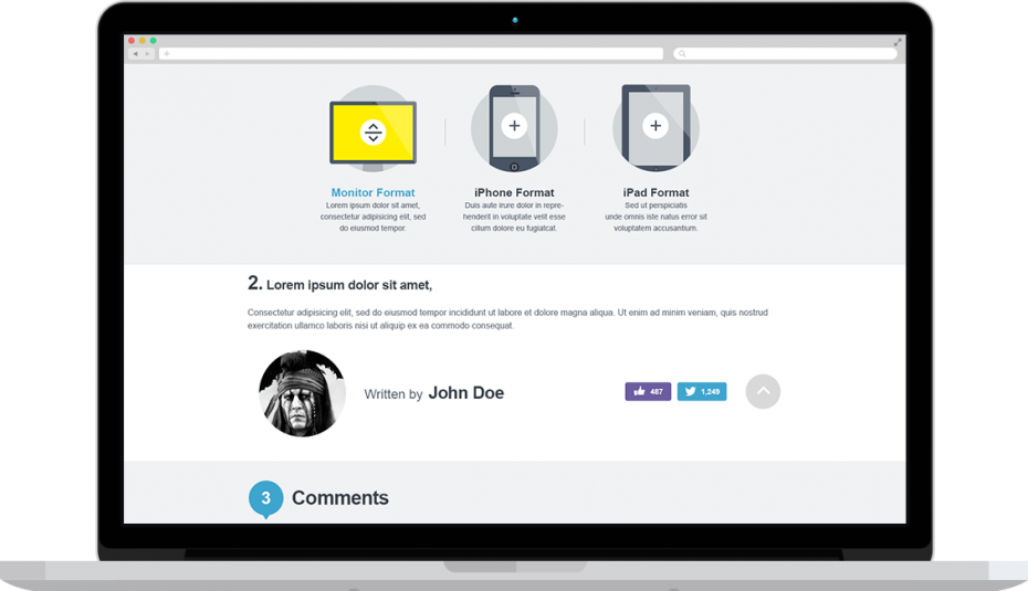 Flat Responsive Showcase